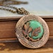 Antiqued Brass Jade Locket Evergreen Antiqued Brass Locket - Etsy