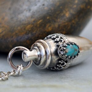 Sterling Silver 925 Container Necklace, Pill Box, Tube Locket ...