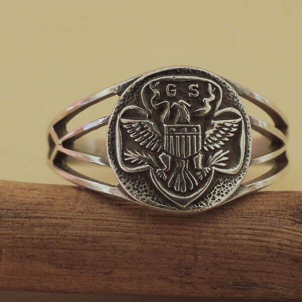 Sterling Eagle Scout Ring - Etsy