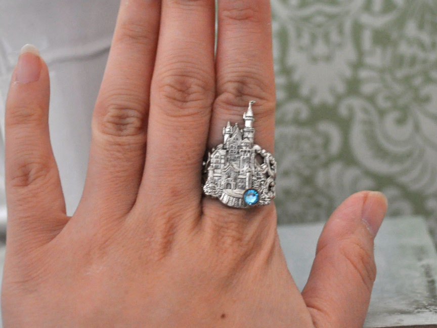 Once Upon a Time Castle Ring in Silver, ONCE UPON a TIME, Large ...