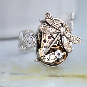 Steampunk Ring - Key to the Time Machine - Antique Silver Steampunk ...