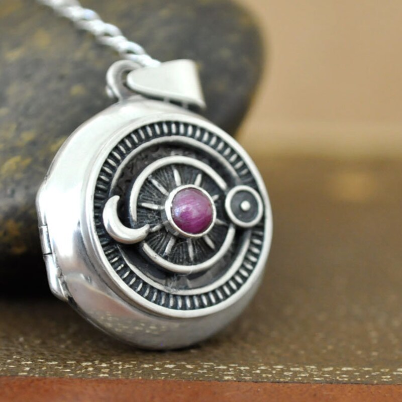 Moon Locket - Etsy