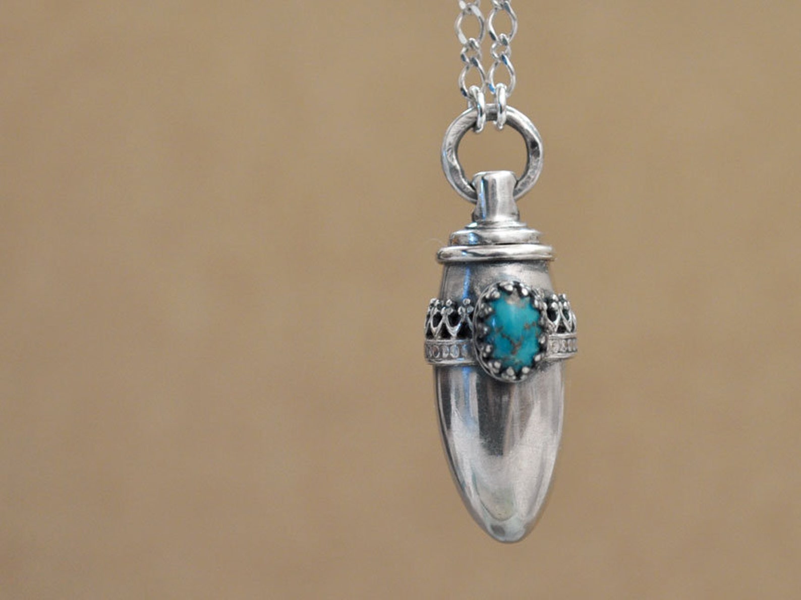 Sterling Silver 925 Container Necklace Pill Box Tube Locket - Etsy