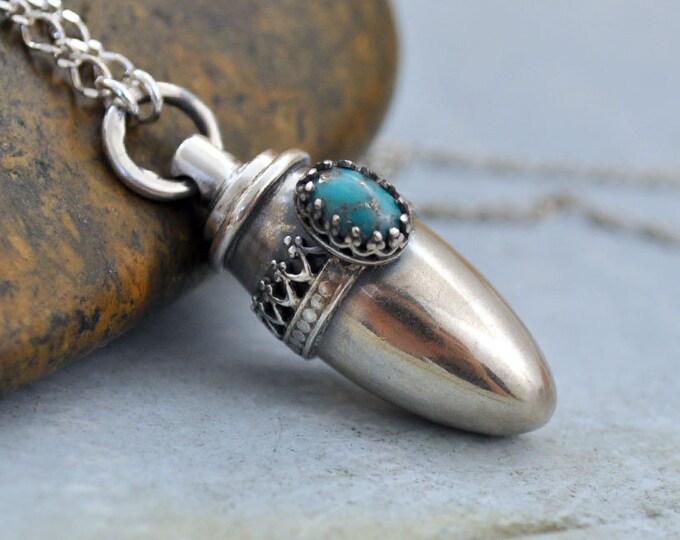 Sterling Silver 925 Container Necklace, Pill Box, Tube Locket ...