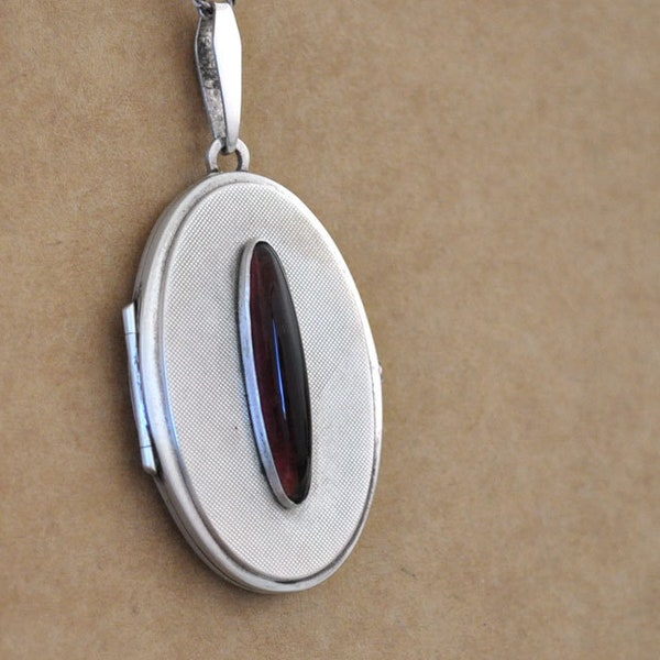 Large Silver Locket - Etsy