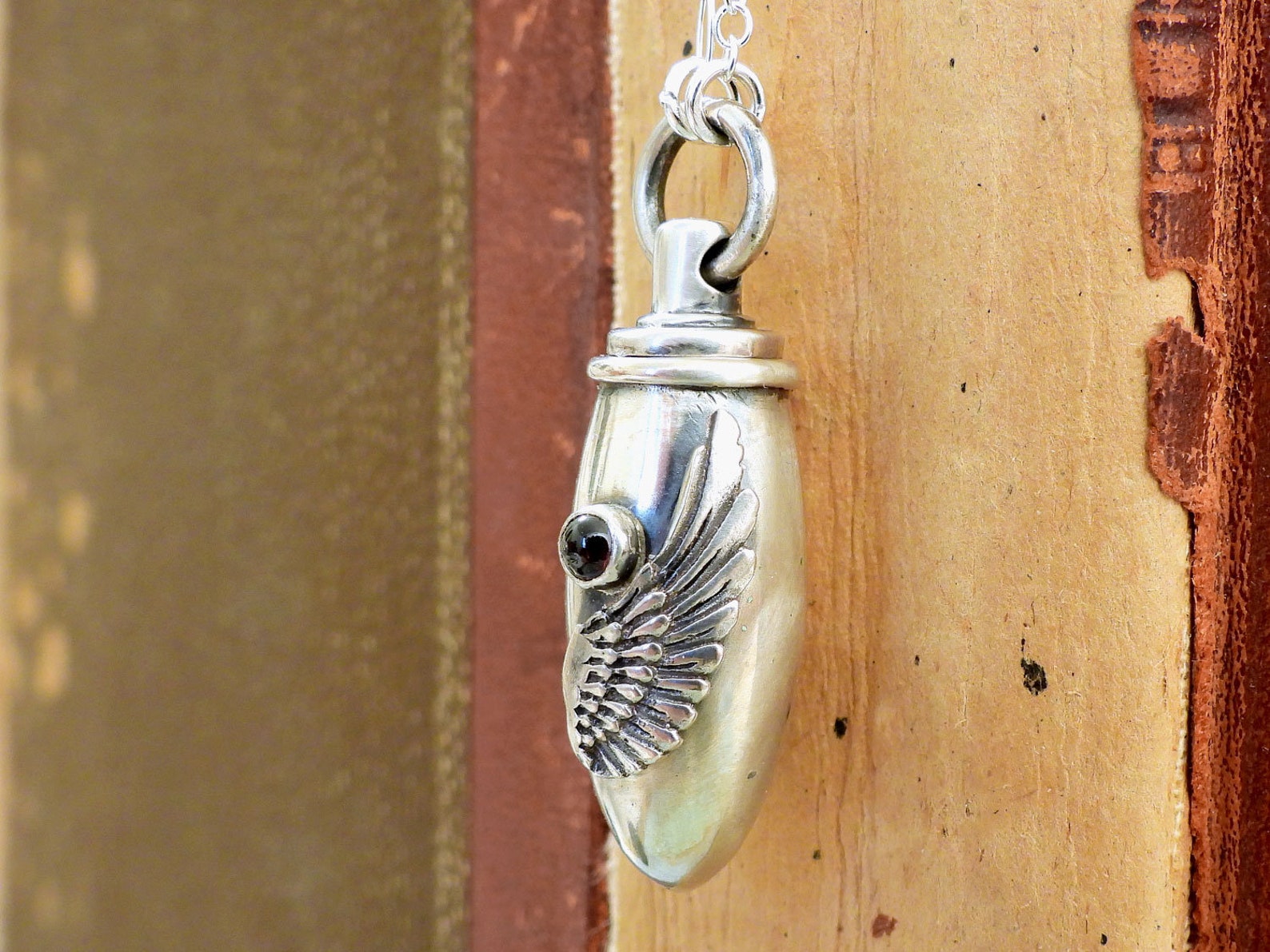 925 Silver Container Necklace Tube Vile Pet Ash Pendant Scent Locket ...