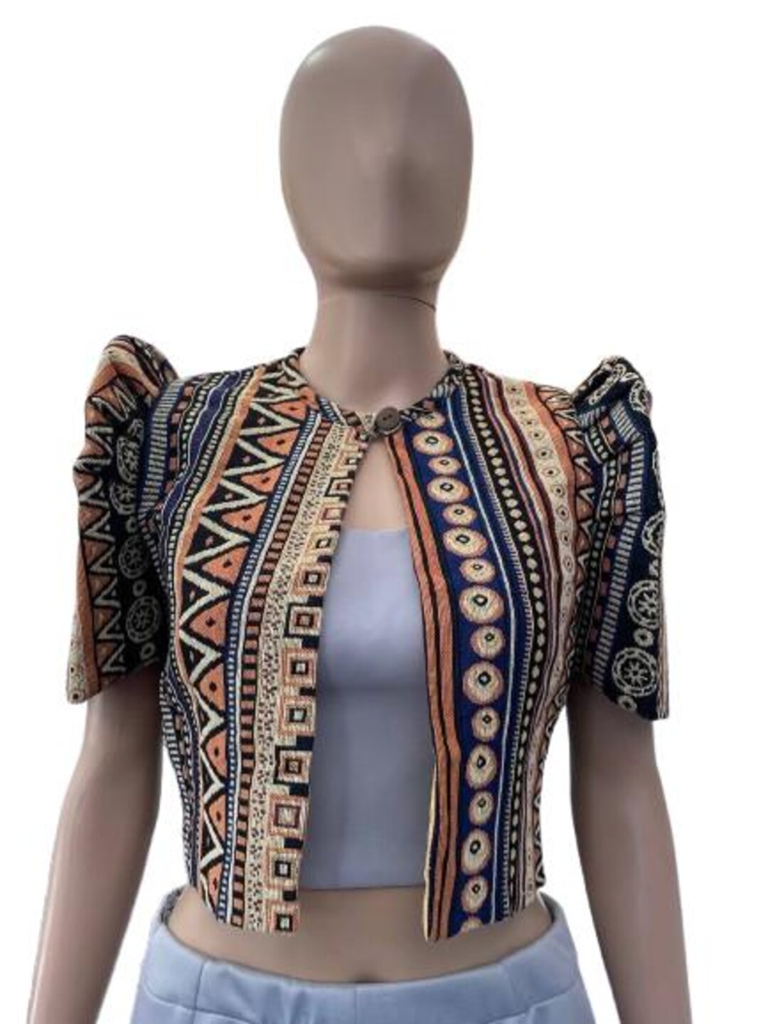 Filipiniana Modern Bolero Top Only Round Neck - Etsy