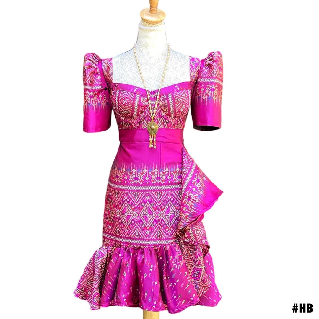 Filipiniana Corset Dress With Tapis Skirt and Detachable Sleeves in ...