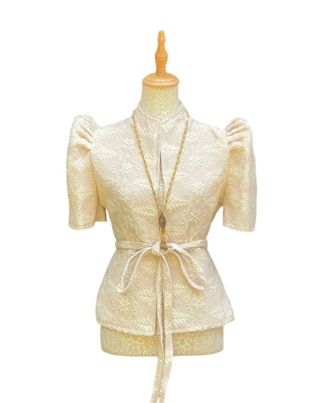 Filipiniana Belted Blazer Made of Inabel Weave - Etsy