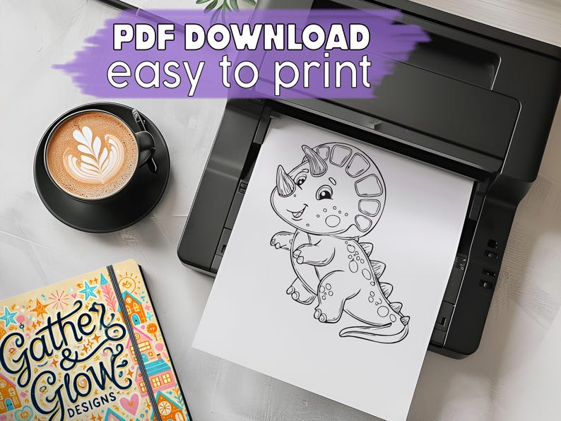 Dino Cuties: Prehistoric Baby Dinosaurs in a Relaxing Coloring Book by ...