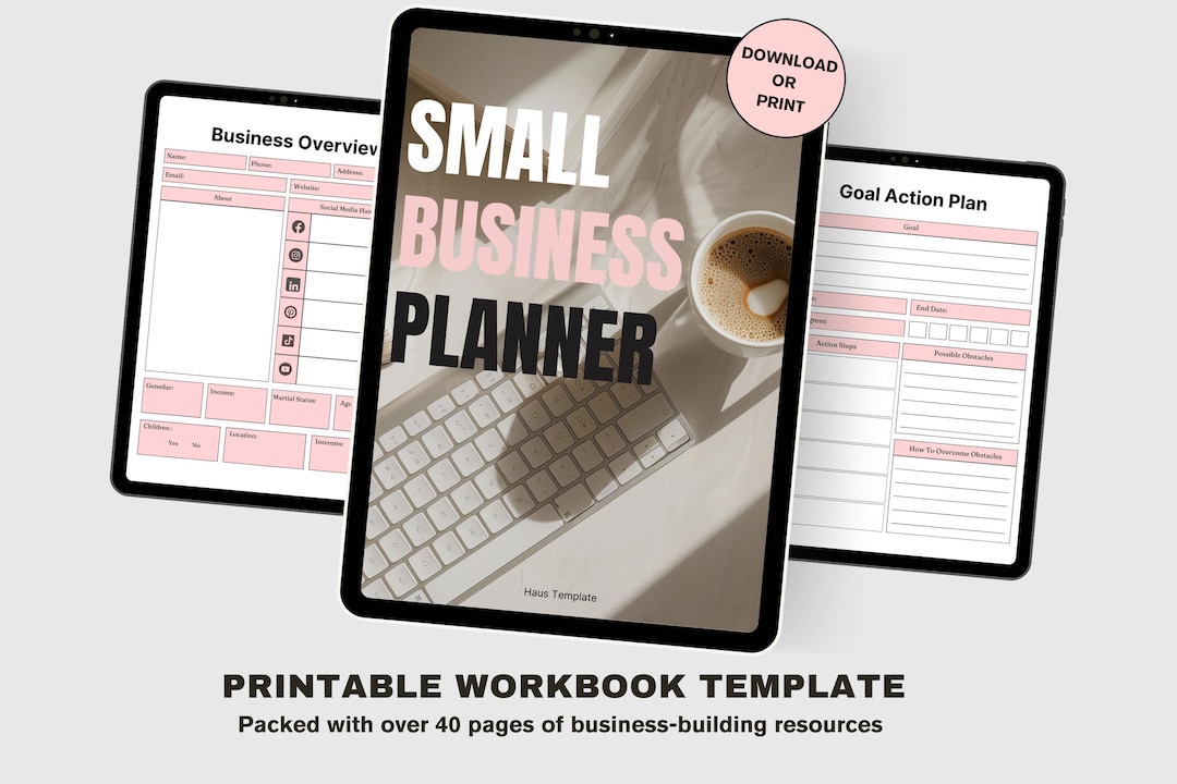 Small Business Planner | Editable Business Organizer | Business ...