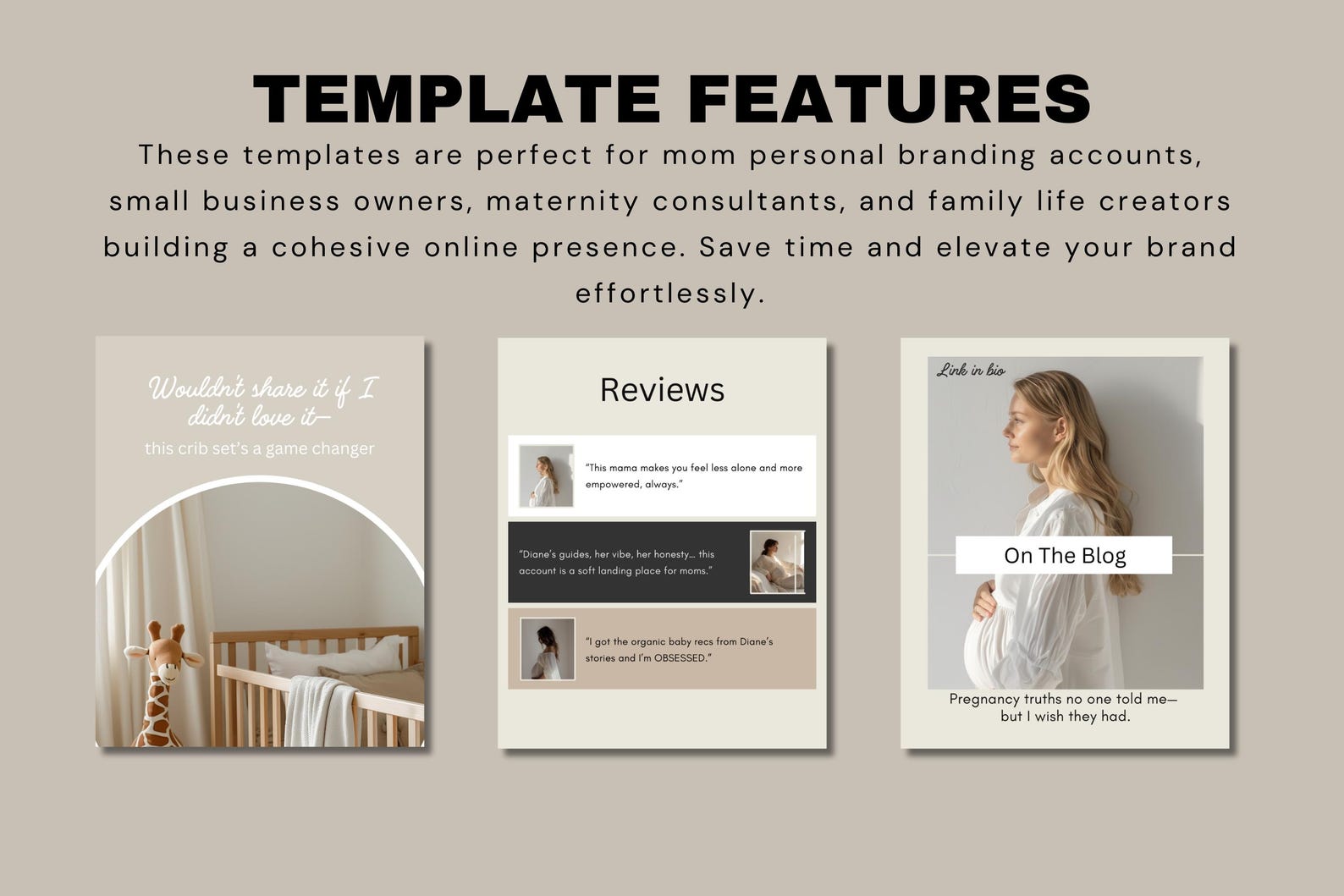 Instagram Templates for Mom Influencers Instagram Bundle Stories Post ...