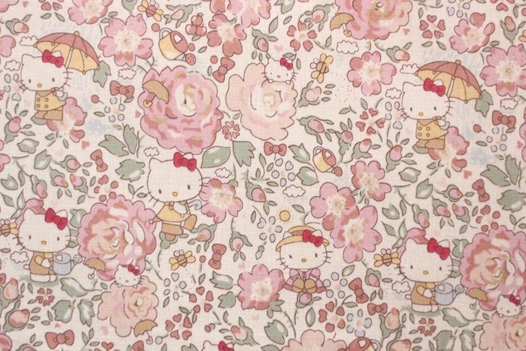 Hello Kitty Liberty Tana Lawn Original Liberty Printed in Japan ...