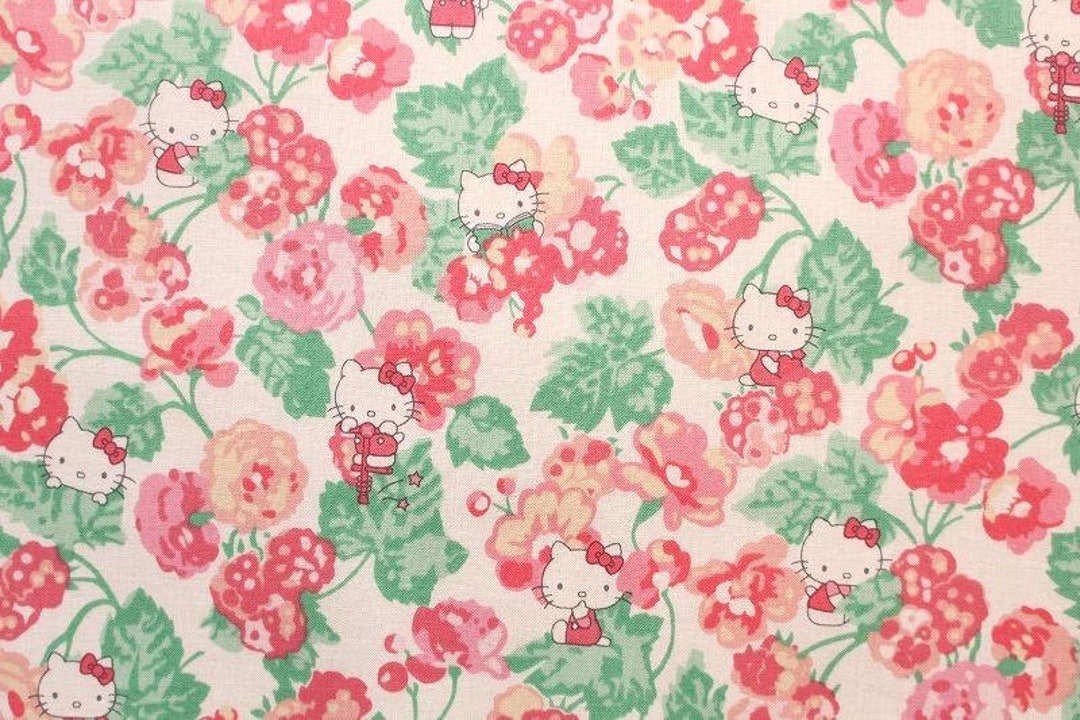Hello Kitty Liberty Printed in Japan Momokoblackberry J24A Red - Etsy