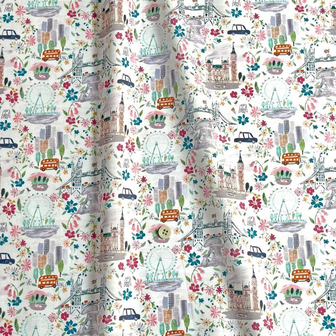 Liberty Tana Lawn Printed in Japan Pride and Bloom B Pink - Etsy