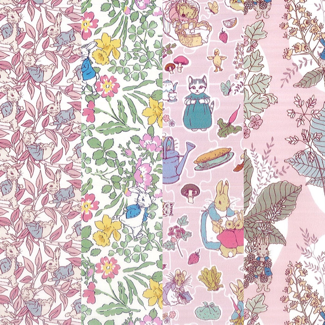 4 Liberty Tana Lawn Printed in Japan - Peter Rabbit - Approx. 25cm(10 ...