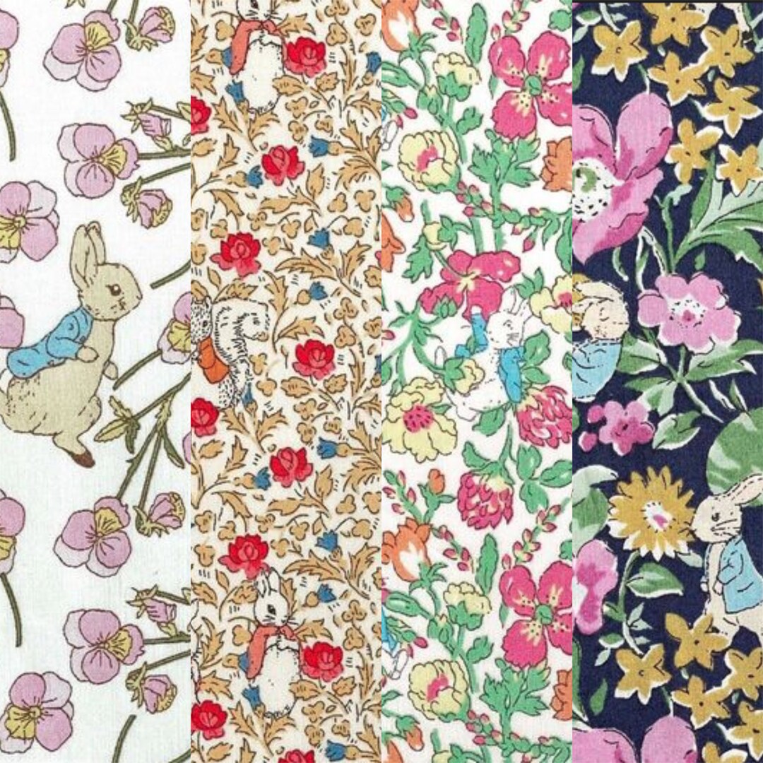 4 Liberty Tana Lawn Printed in Japan Peter Rabbit Approx. 25cm10 X ...