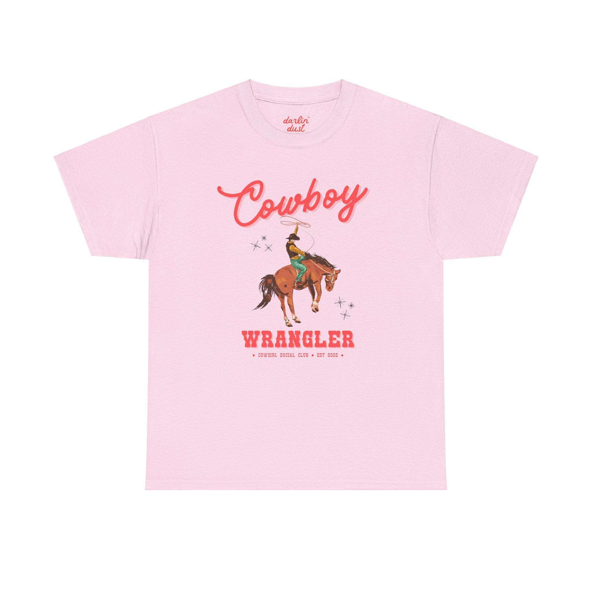 Cowboy Wrangler Pink + Red Cowgirl Shirt, Social Club Womens Graphic ...
