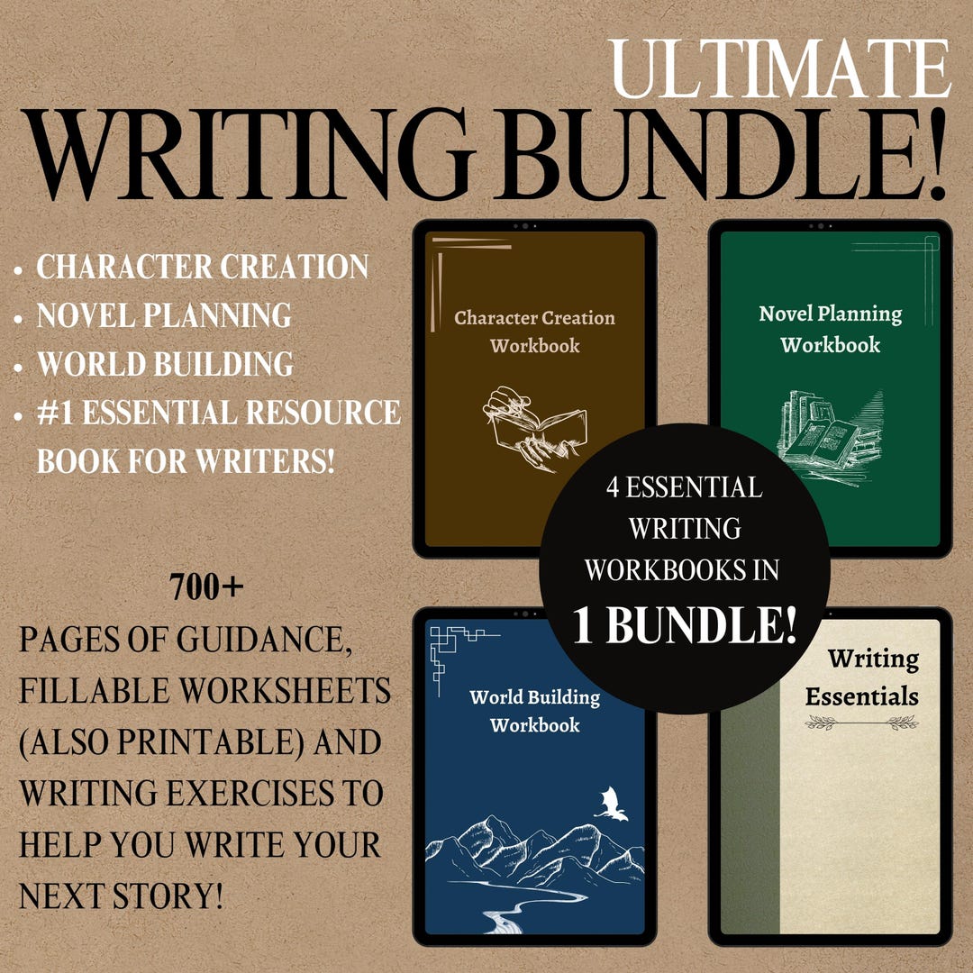 ULTIMATE WRITING BUNDLE | Character Creation | Novel Planning | World ...