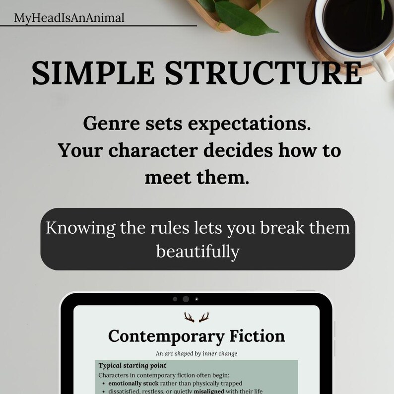 Character Arc by Genre CHEAT SHEET - Etsy