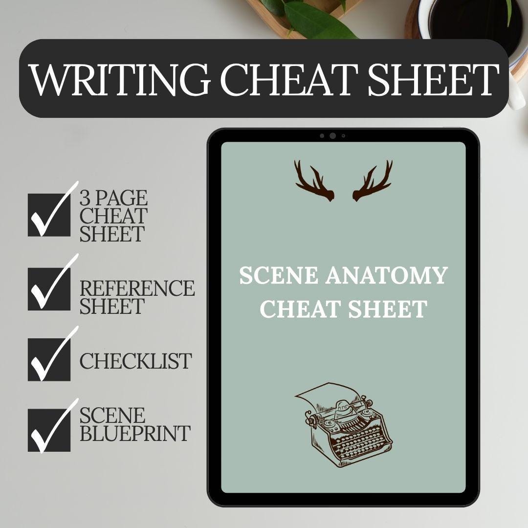 Scene Anatomy Cheat Sheet for Writers – Fiction Planning PDF, Writing ...