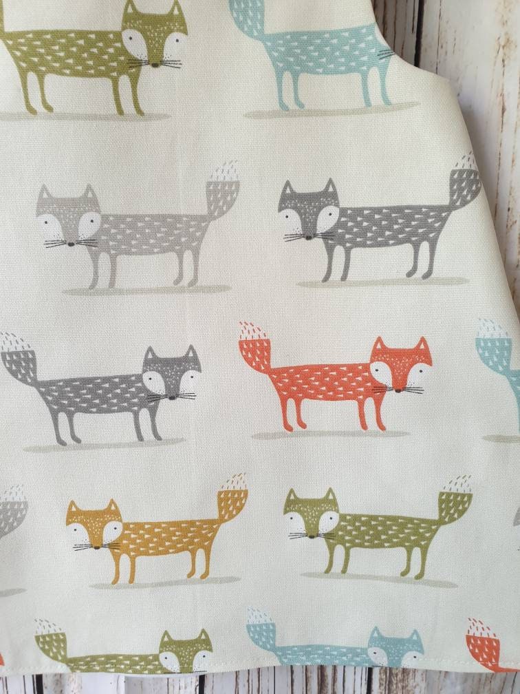 Baby Toddler Pinafore DRESS Funky Foxes Fryetts 100% Cotton | Etsy