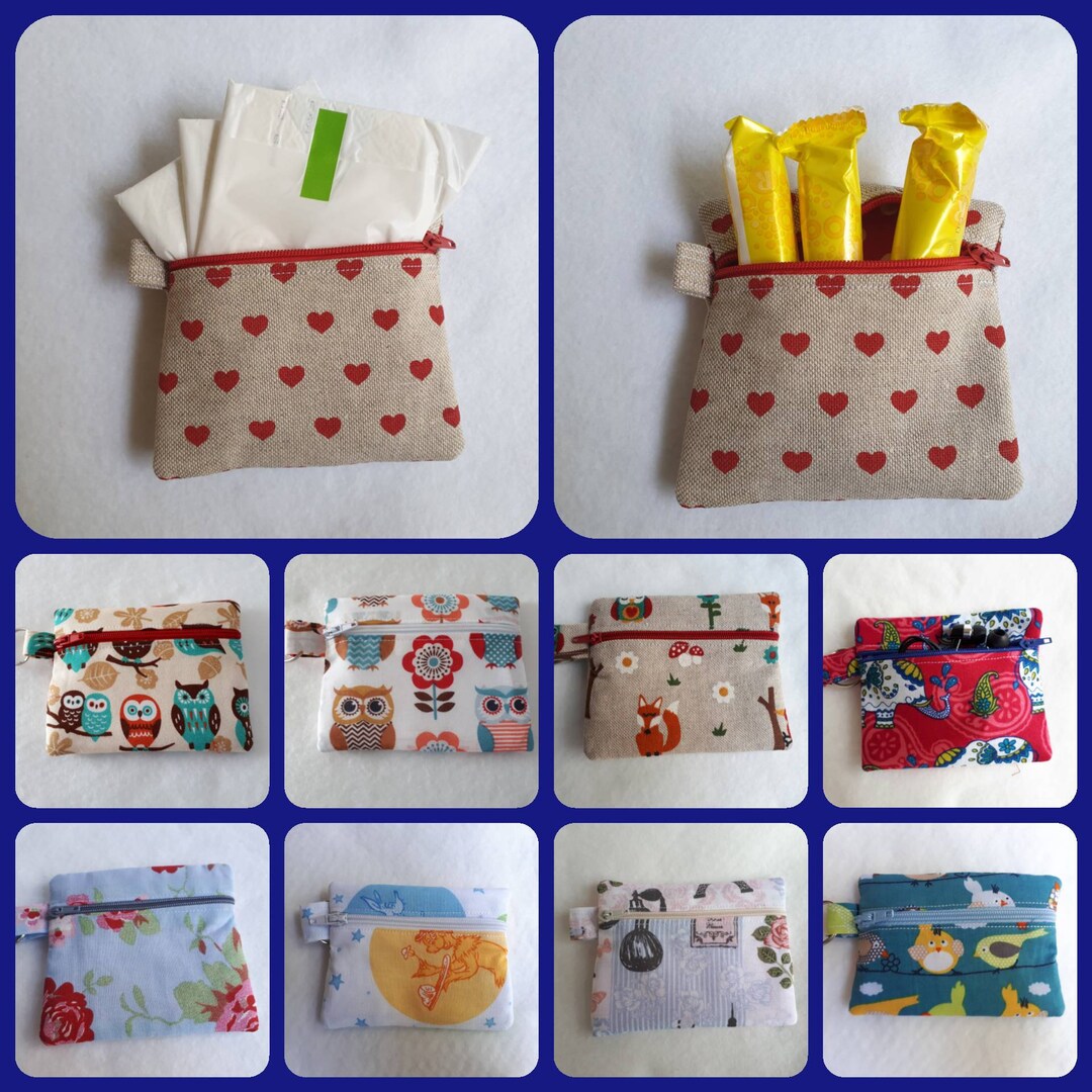 PURSE Sanitary Products Pads Discrete Holder Menstrual Period - Etsy