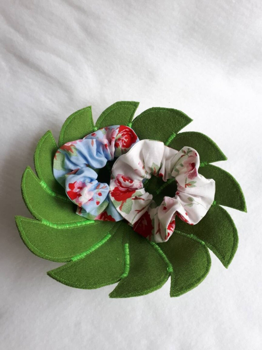 Pack of 2 Hair Scrunchies/hair Bands/hair Tie CATH KIDSTON Blue/white ...