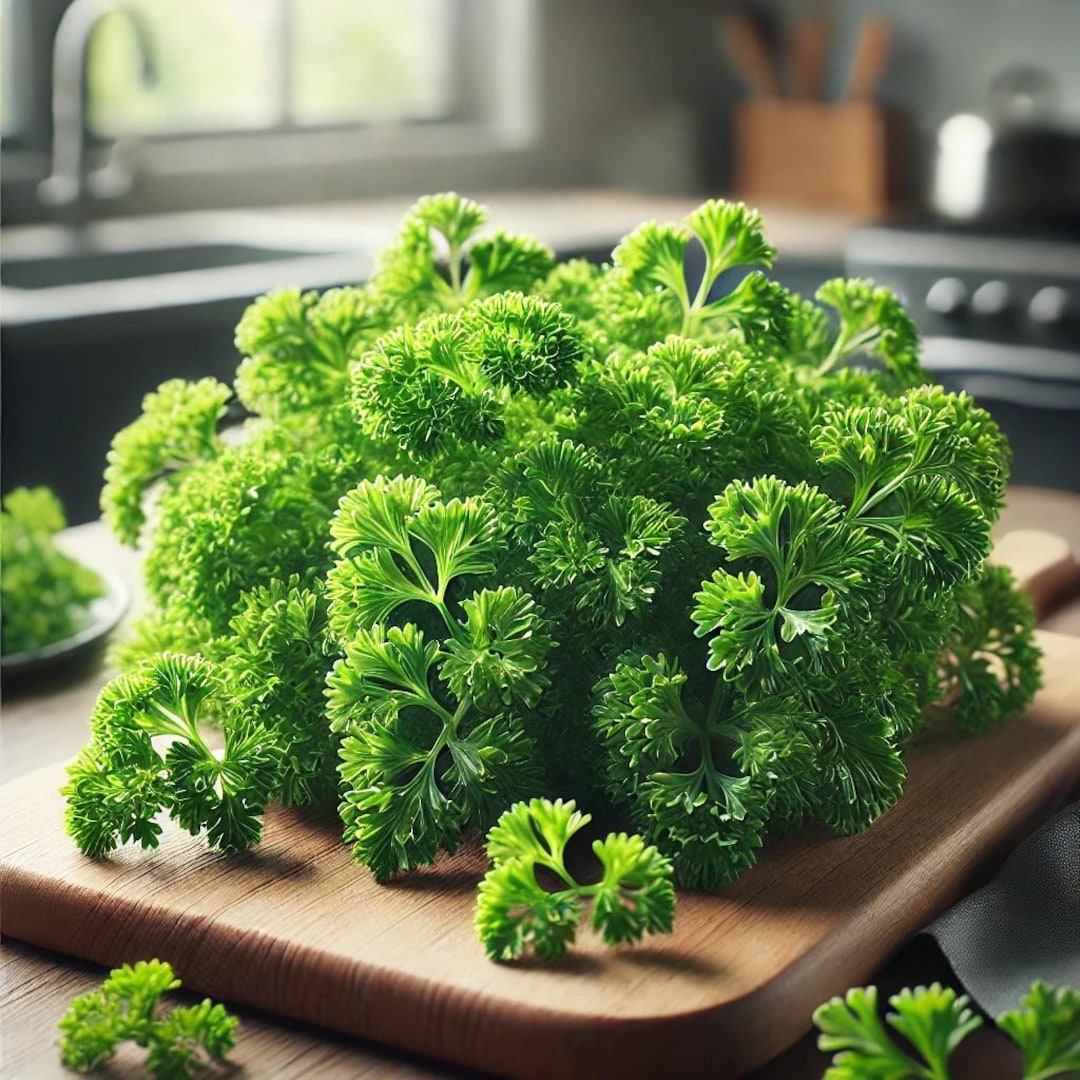 ORGANIC PARSLEY - Triple Moss Curled - 500 Organic Seeds - Culinary ...
