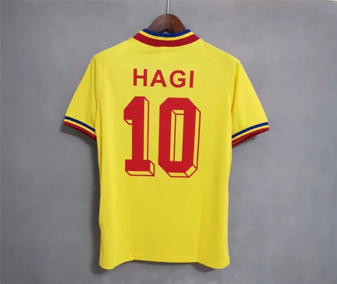 Romania 1994 Hagi Retro Soccer Jersey Classic Football Shirt - Etsy