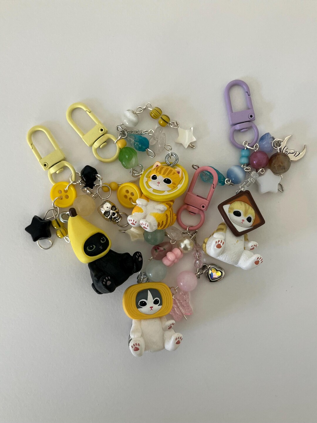 Aesthetic Mofusand Kitty Keychains - Etsy