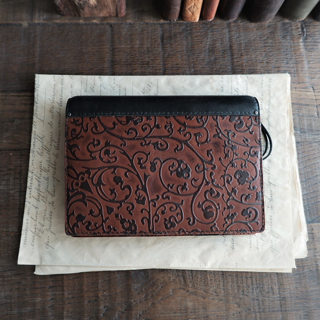 Leather Planner Antique Brick Brown Leather Binder Personal - Etsy