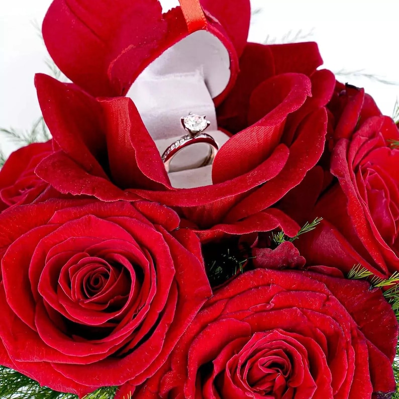 Romantic Rose Ring Box - Etsy