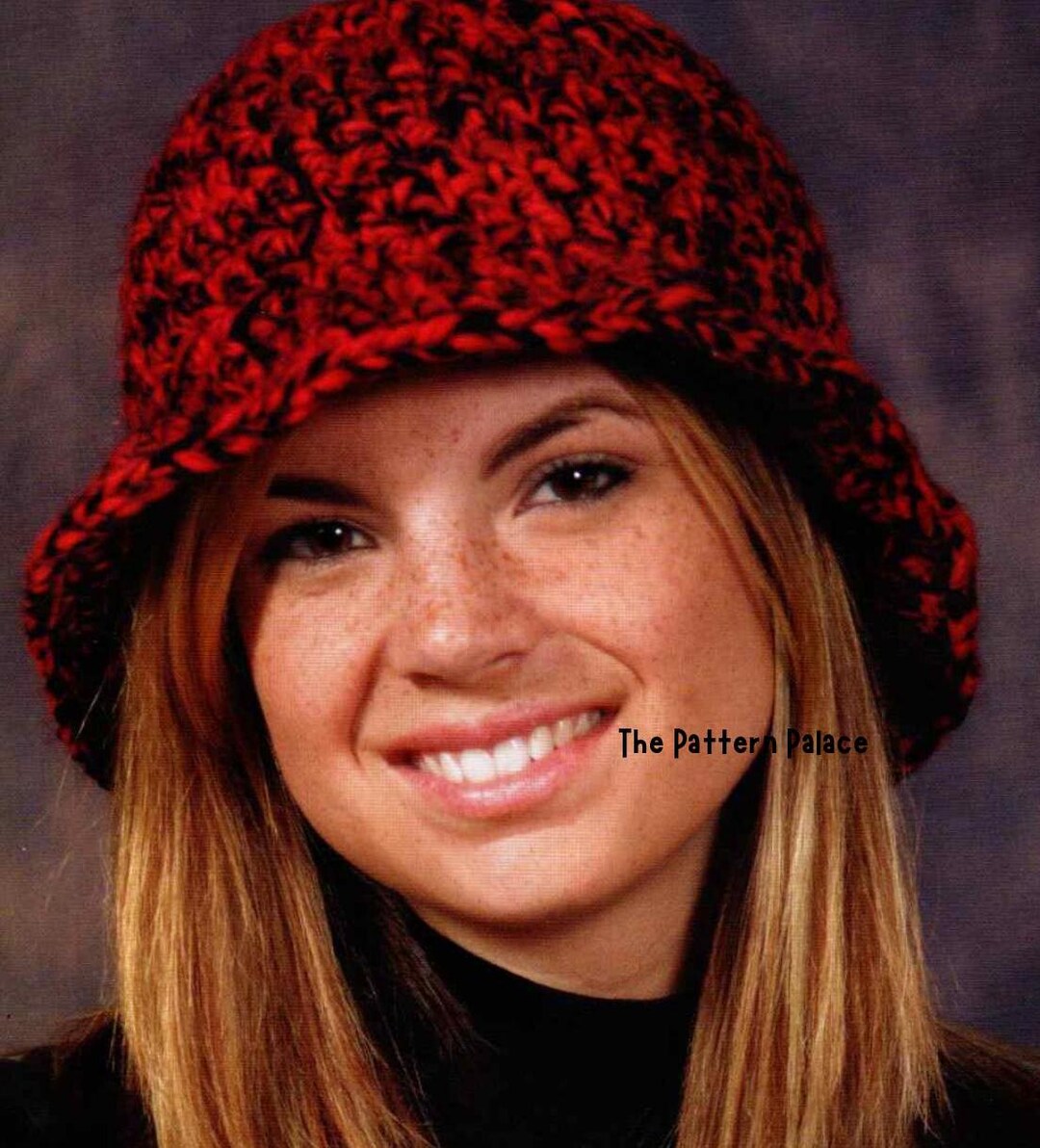 Y2K Crochet Bucket Hat Pattern | Custom Bucket Hat | Vintage Y2k ...