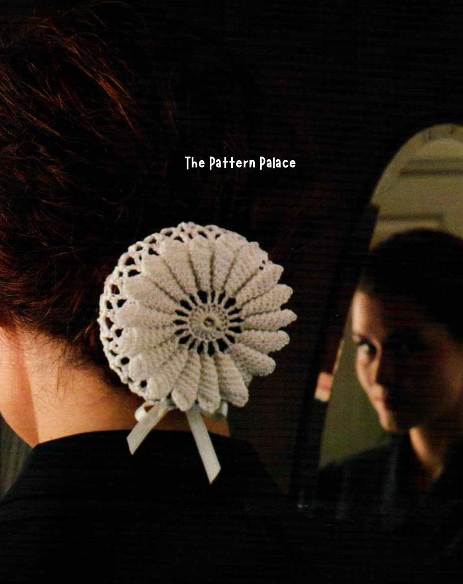 Vintage Crochet Bun Snood Pattern | DIY Hair Accessory | Custom Hair ...