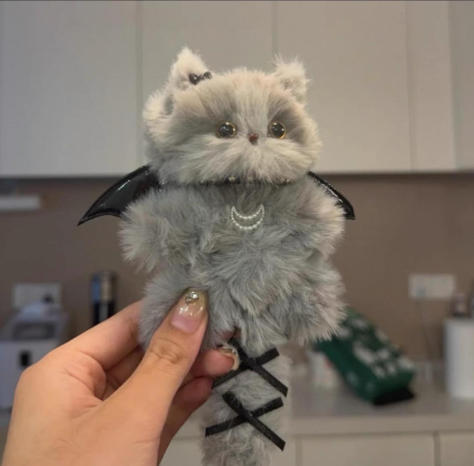 DIY Fluffy Cat Plush Keychain Kit – Cute Handmade Craft Set, Kawaii ...