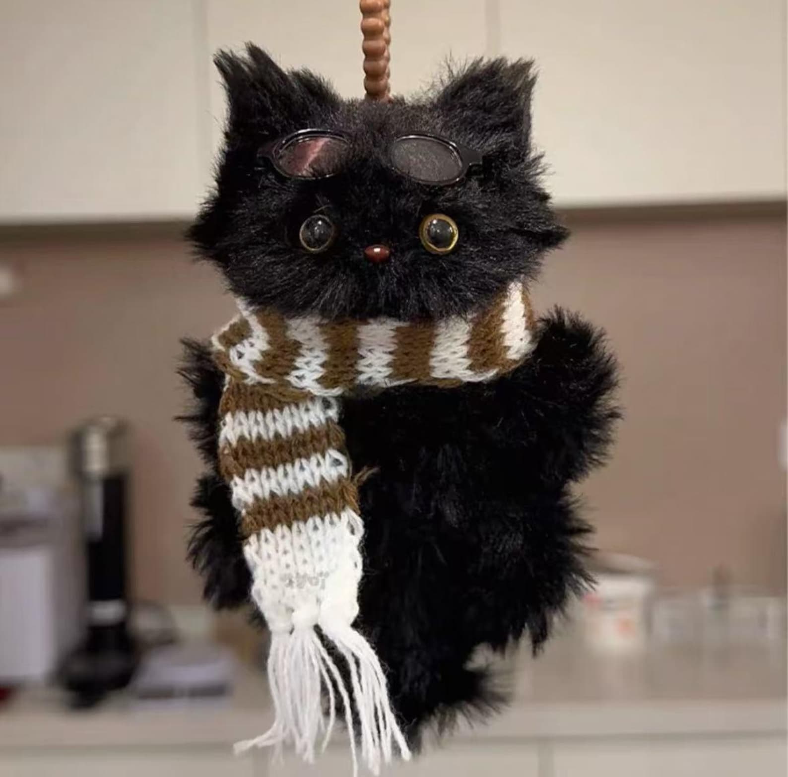 DIY Fluffy Cat Plush Keychain Kit – Cute Handmade Craft Set, Kawaii ...