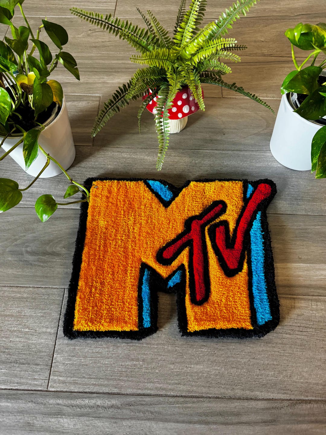 Handmade MTV Logo Rug - Etsy