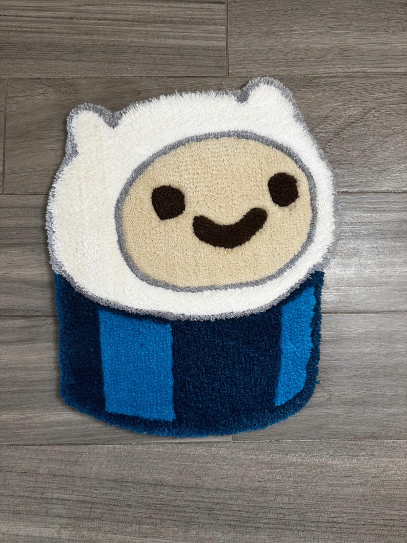 Handmade Adventure Time Finn Cake Rug - Etsy