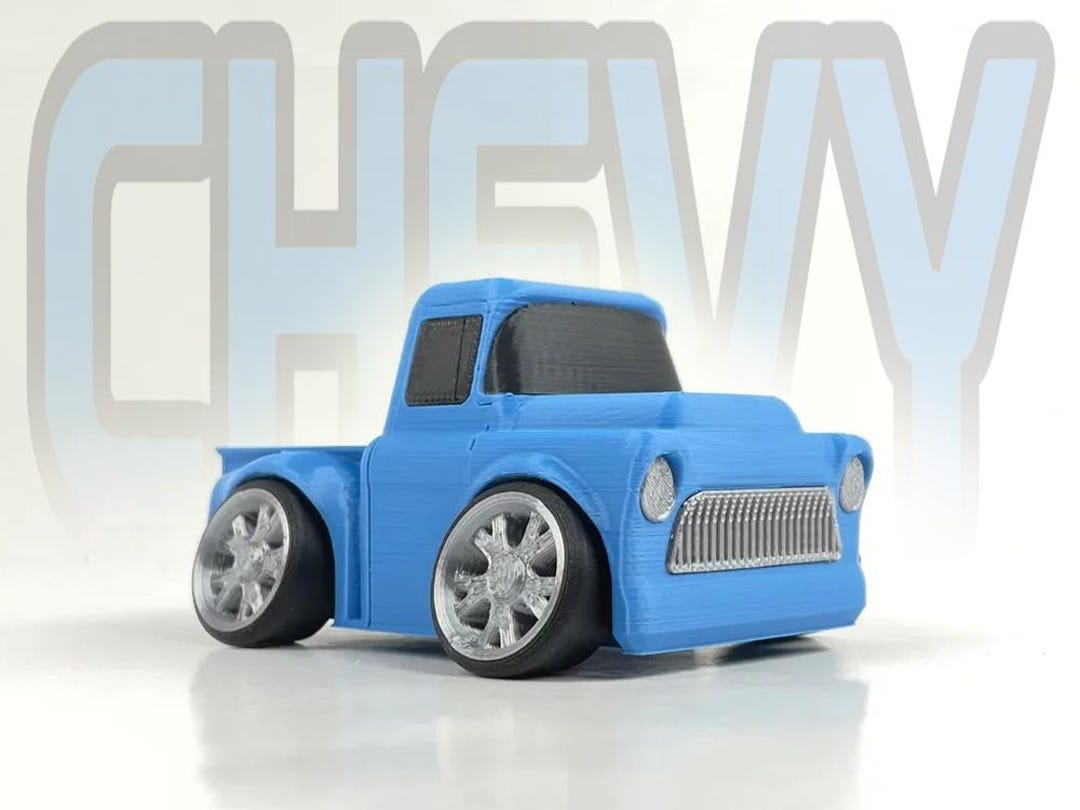 3D Printed Chevy Truck - Custom Wheel and Body Color Options Available ...