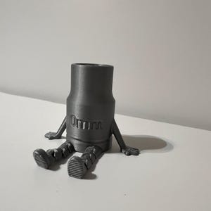 10mm Socket Buddy 3D Printed Articulated (silver PLA) or Custom Color ...