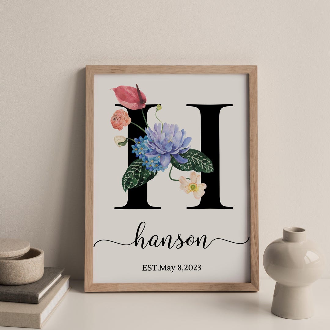 Personalized Wedding Name Frame, Custom Wedding Gift, Wooden Sign ...