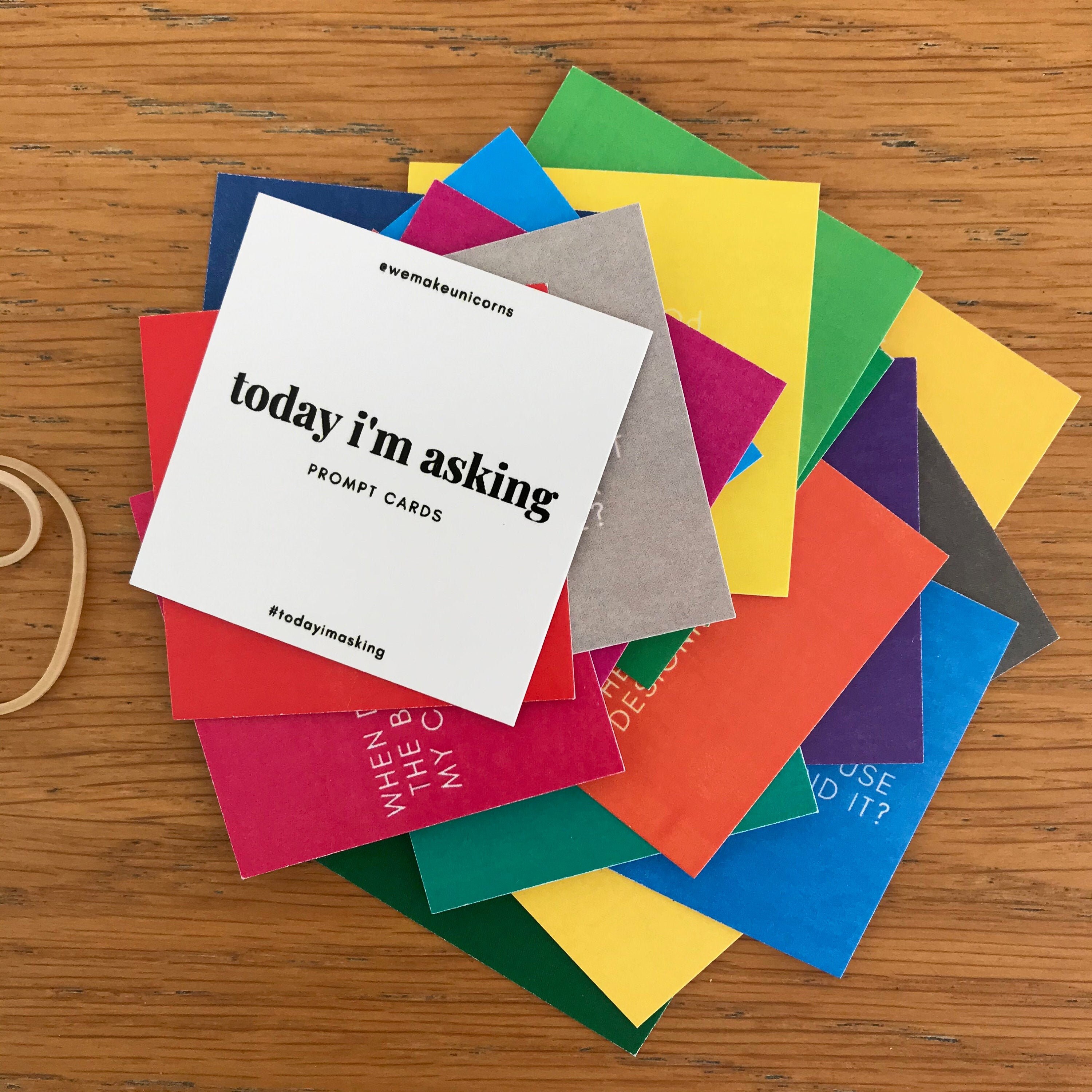 Today I'm Asking Myself, DIGITAL PDF, Thoughtful Prompt Cards for Self ...