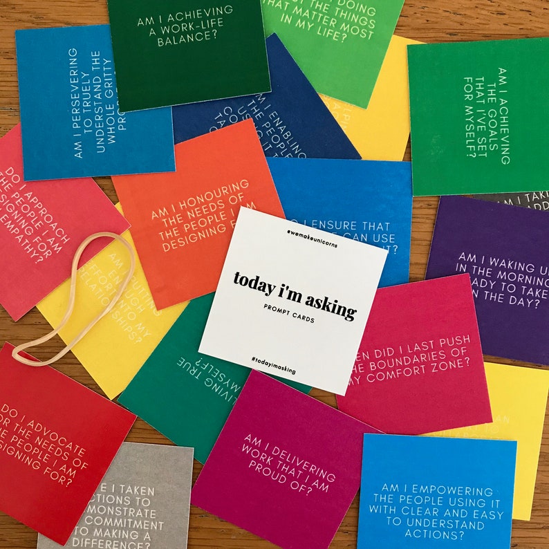 Today I'm Asking Myself, DIGITAL PDF, Thoughtful Prompt Cards for Self ...