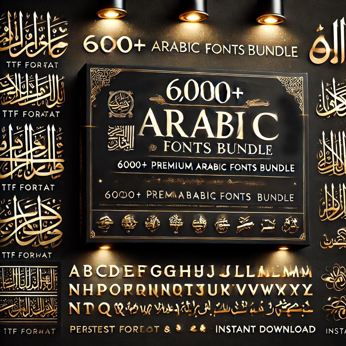 6000+ Arabic Fonts Pack: Calligraphy, Bold, Modern (TTF), Different ...