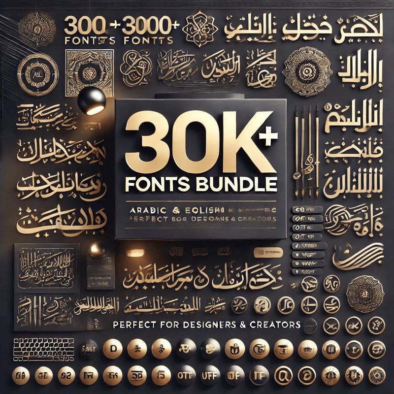 Arabic Fonts Procreate - Etsy