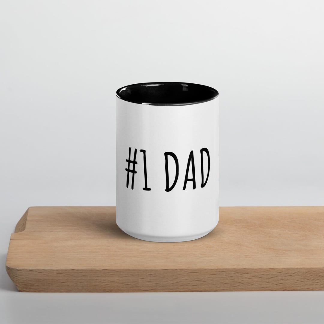 Father's Day Number 1 Dad Mug With Color Inside - Etsy