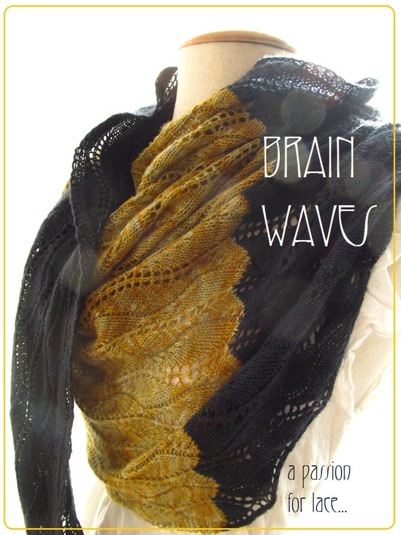 Brain Waves, a Lace Knitting Pattern PDF - Etsy