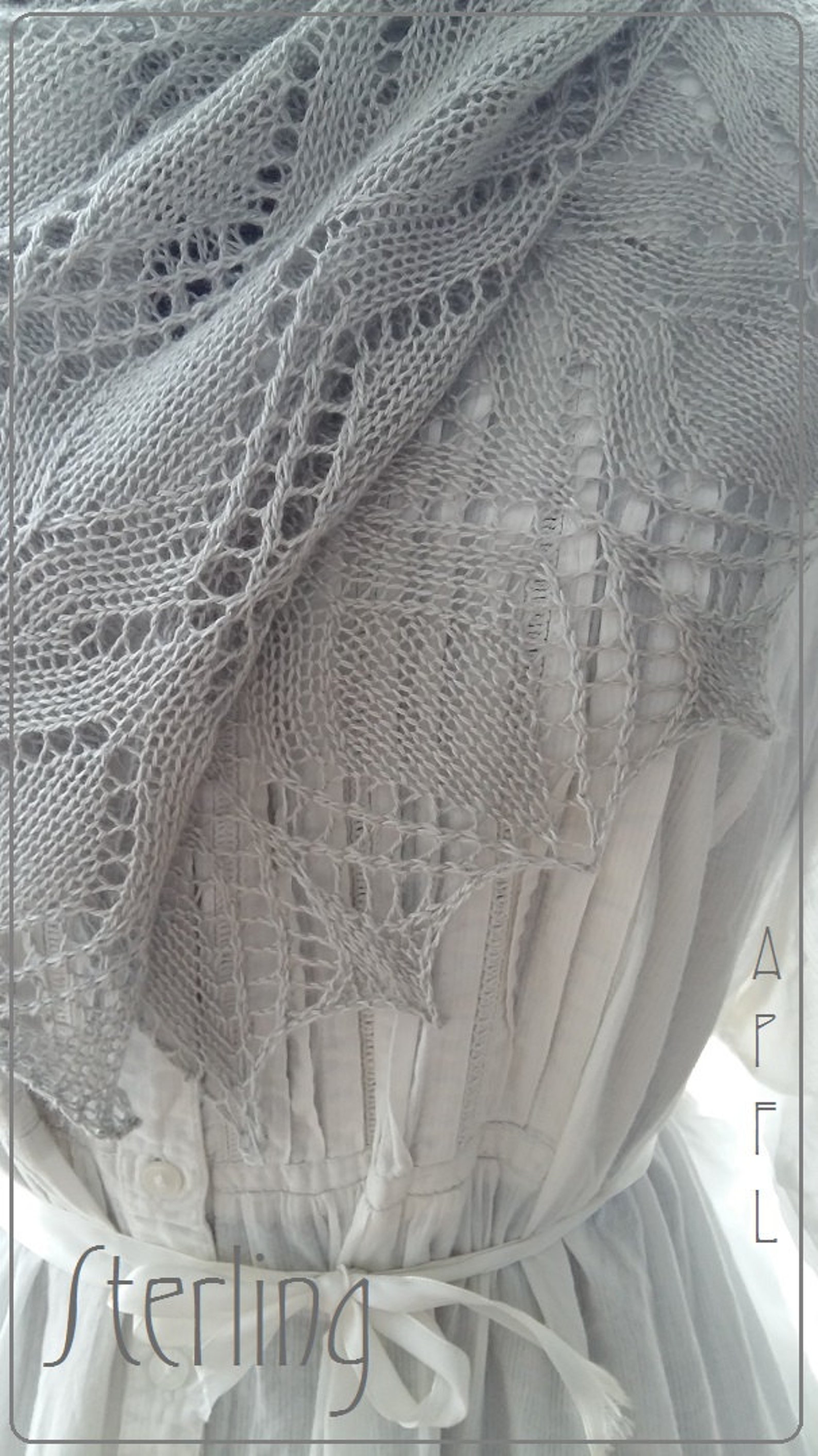 Sterling PATTERN PDF for a Rectangle Lace Shawl Beginners - Etsy