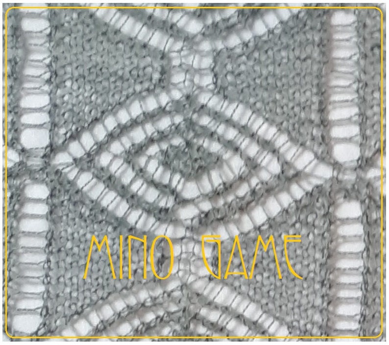 Minogame, a Lace Shawl With Hexagons KNITTING PDF - Etsy